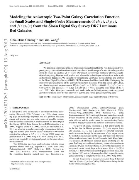 Pdf Modeling The Anisotropic Two Point Galaxy Correlation Function On