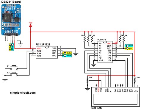 Pic12f1822 Mcu With Ds1307 Ds3231 And I2c Lcd Mplab Projects