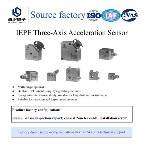 Iepe Triaxial Piezoelectric Accelerometer Sensor Icp Transducer