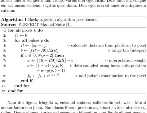 Algorithmicx How To Decrease The Page Margin In An Algorithm Tex