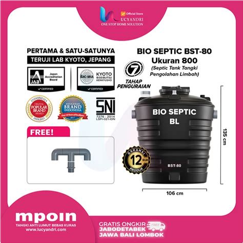 Jual Tangki Septik Mpoin Bioseptic Bl Bst 80 Kapasitas 800 Liter