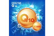 Vitamin Q10 Coenzyme Vector Organic Graphic Objects ~ Creative Market