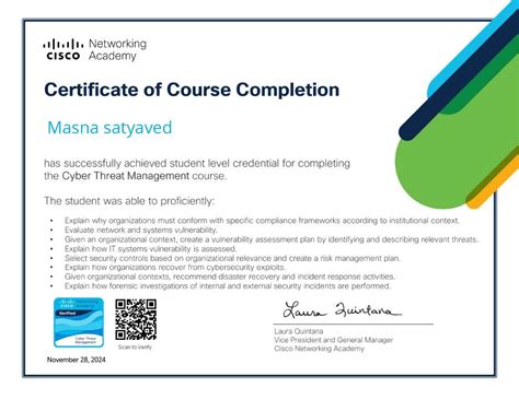 masna satyaved on linkedin cisco cyberthreatmanagement anuraguniversity