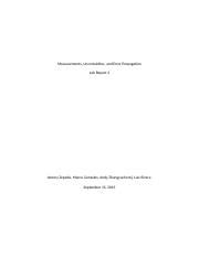 Physics Lab Measurement Uncertainties And Error Propagation Docx Measurements Uncertainties