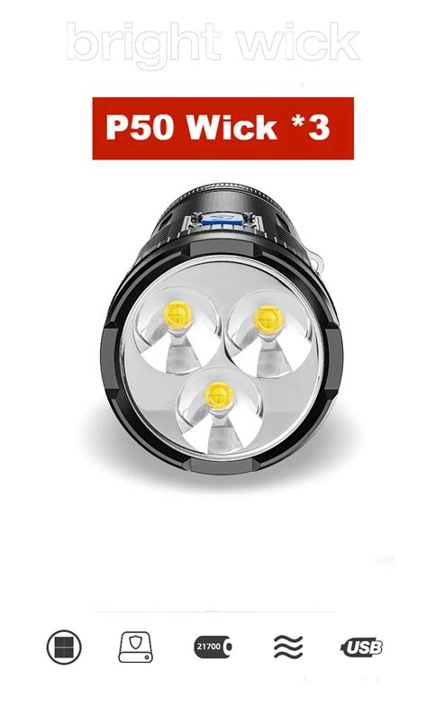 Most Powerful Led Diving Flashlight 2000 Lumens 3 X T6 Diving Led