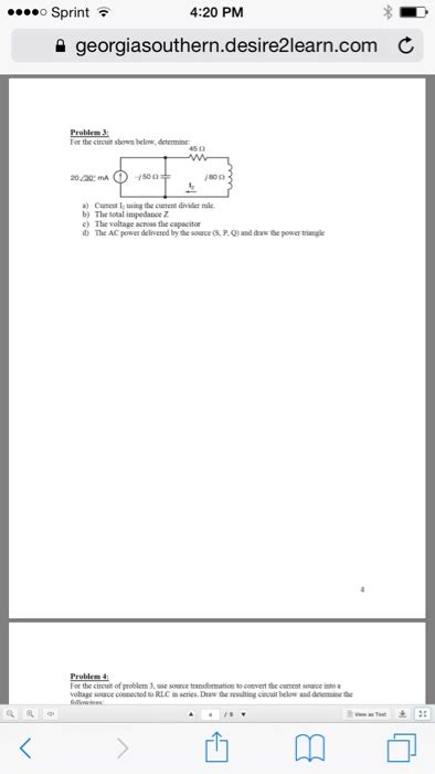 Solved Circuits And Analysis Question RLC Circuits Chegg