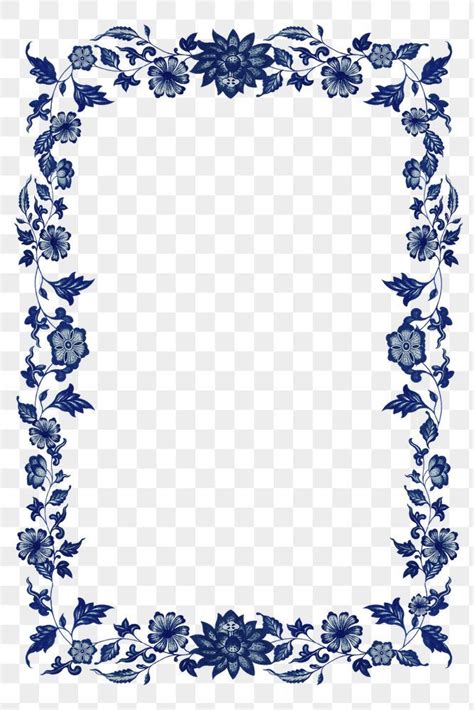 Vintage Clip Art Borders Blue