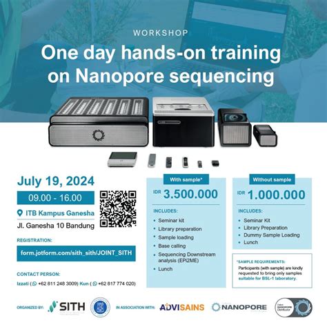 Itb Gelar Workshop Nanopore Sequencing Info Advisains