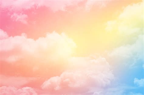 Fantasy Soft Cloud With Pastel Gradient Color Nature Abstract Background En Light It Up