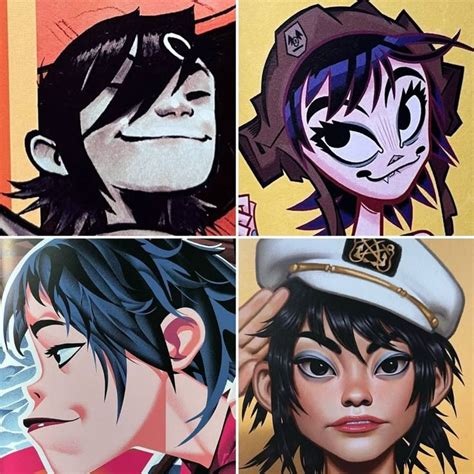 Gorillaz Noodle Fan Art Gorillaz Iphone Fanart Drawing Floating Outer
