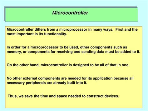 ppt microprocessor and microcontroller based systems powerpoint