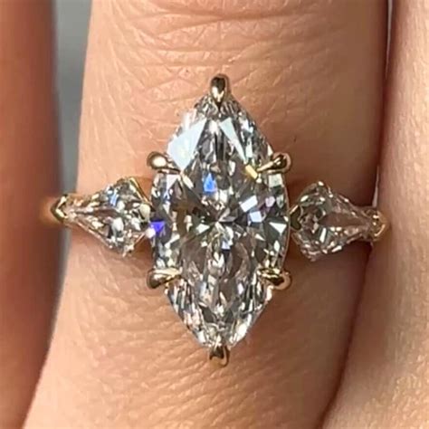 Marquise Diamond Ring 4 Carat Etsy