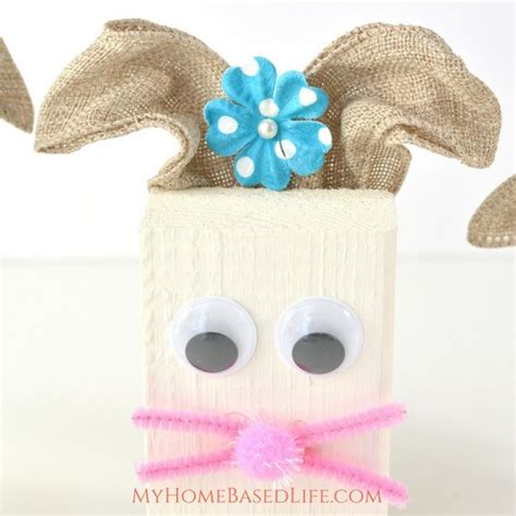 Wood Block Easter Bunny Diy