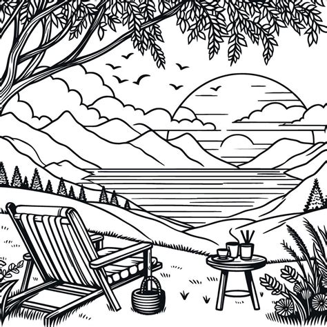 Scenery Coloring Pages
