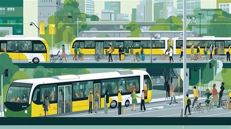Premium Ai Image Efficient Public Transportation System With Buses