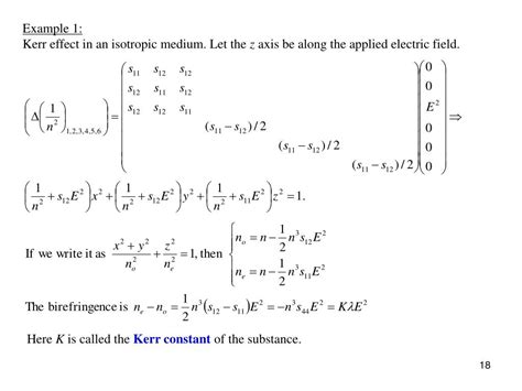 Ppt Chapter 7 Electro Optics Lecture 1 Linear Electro Optic Effect