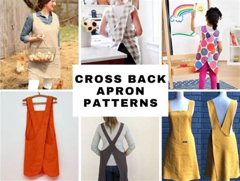 11 Cross Back Apron Sewing Patterns To Cook Up A Storm In Style ⋆ Hello Sewing