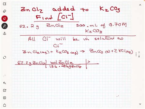 solved suppose 0 184 g of potassium chloride is dissolved in 50 ml of