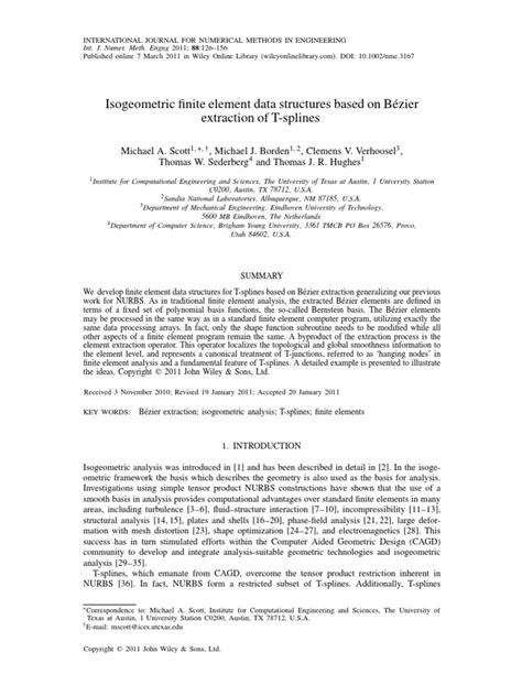 Isogeometric Finite Element Data Structu Pdf Pdf Basis Linear