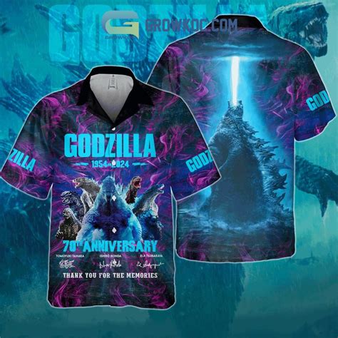 Godzilla 70 Years Of The Memories 1954 2024 Hawaiian Shirts Growkoc