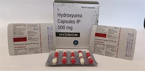 Hydroxyurea Capsule 500mg Hydrion At ₹ 30stripe Myelostat In