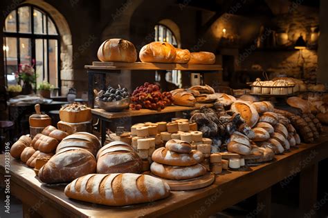Artisanal Abundance Rustic Bakery Spread A Sumptuous Spread Of