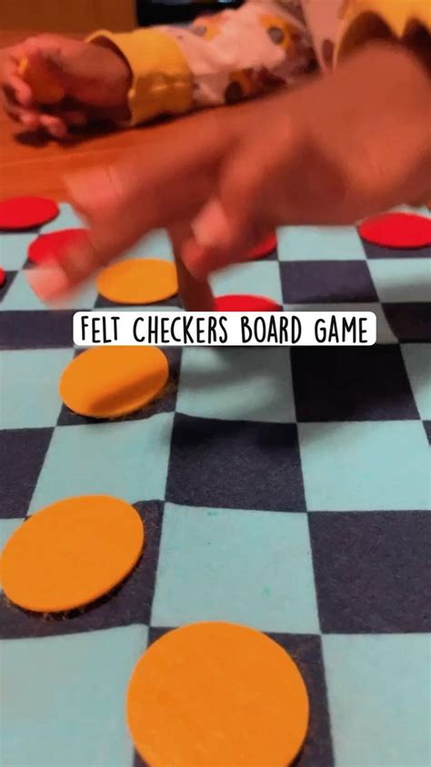 Felt Checkers Board Game Dollar Tree Dollar Tree Crafts Checkers