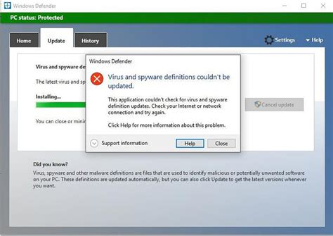 Definition Update For Windows Defender Kb2267602 Error Solved