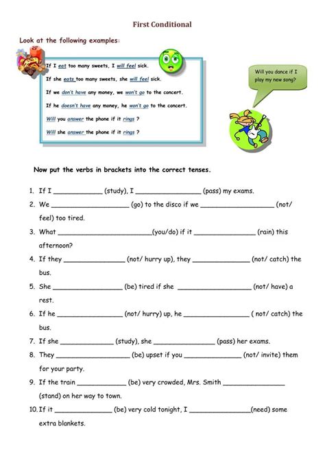 First Condition Free Interactive Worksheets 189282