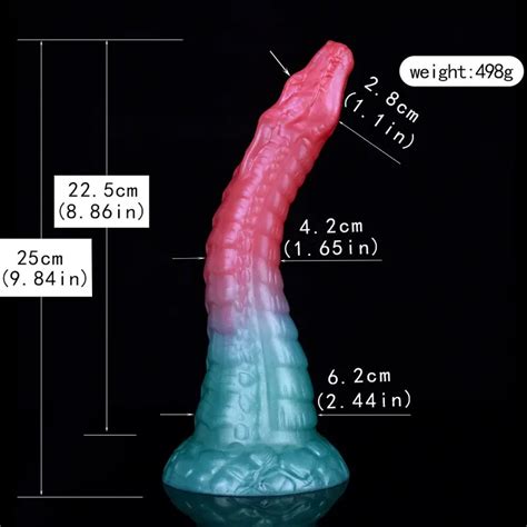 🐉 Flared Dragon Head Dildo Realistic Scale Dragon Sex Toy Furrydildo