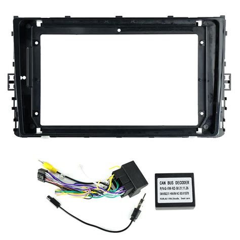 Volkswagen New Polo Moldura E Chicotes Para Instalação De Central Multimídia 9 Navpro Caska