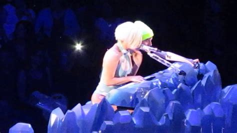 Lady Gaga With Fan On Stage Artrave Artpop Ball Tour Youtube