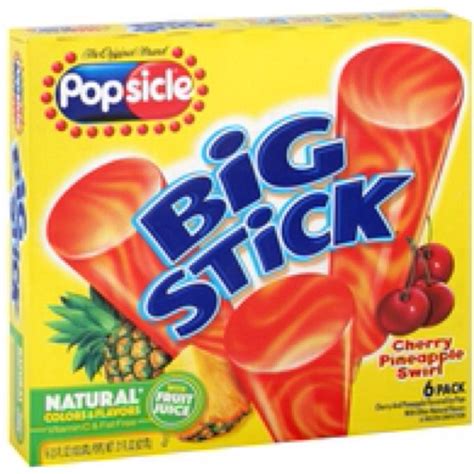 Cherry Pineapple Swirl Big Stick Popsicles