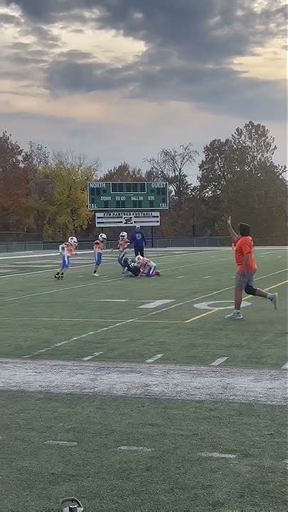 10 29 2022 4th Grade Playoff Win Over North Point Qb Joey Huls Pass Completion To Te Austin
