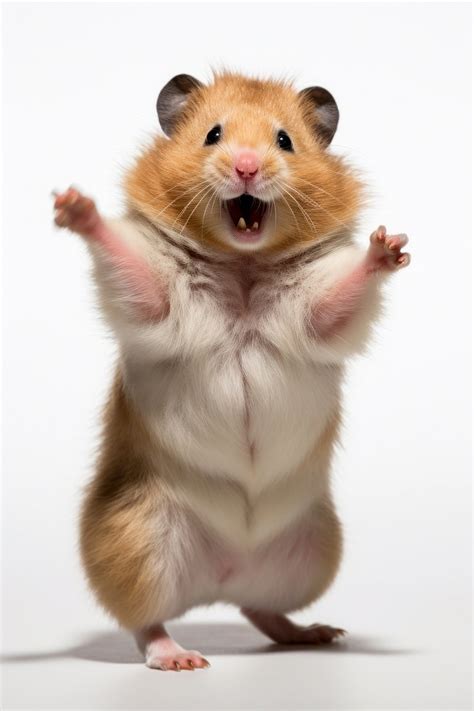 Happy Smiling Hamster Dance Mammal Free Photo Rawpixel