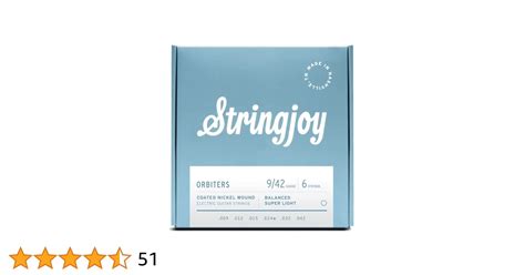 Stringjoy Orbiters Coated Nickel Wound Electric Guitar Strings
