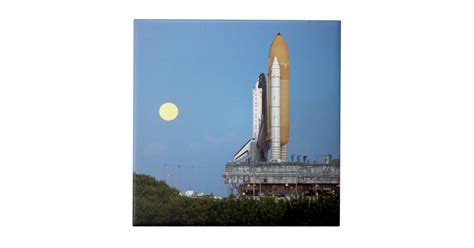 Nasa Space Shuttle Atlantis Sts 86 Launch Rollout Tile Zazzle