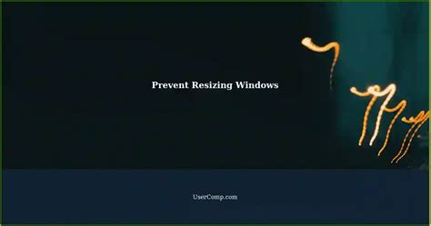 Prevent Windows From Resizing When Changing One Window S Width