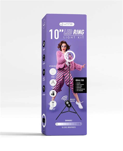 Led Ring Vlogging Kit Packaging On Behance