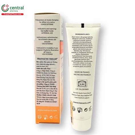 Tranacix Cream Giải Pháp Dưỡng Da Mờ Nám đến Từ Pháp