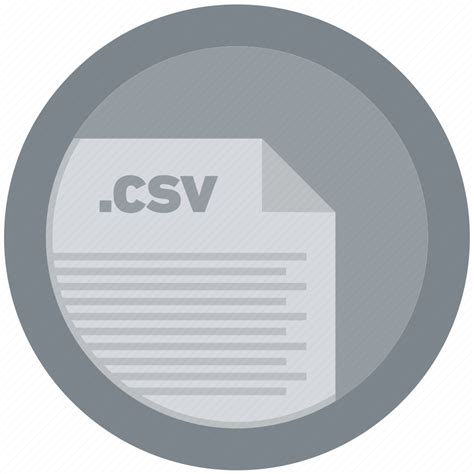Csv Document Extension File Format Round Roundettes Icon Download On Iconfinder