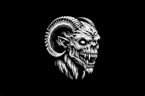 Premium Vector Devil Skeleton Illustration Graphic Design Vector