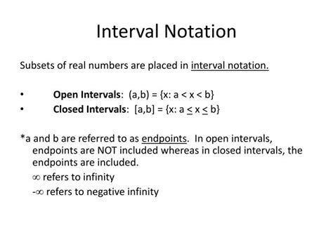 Ppt Interval Notation Powerpoint Presentation Id2734989