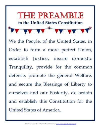 Constitution Day Printables By Homeschool Creations Tpt