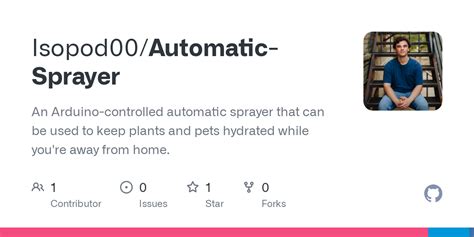 Github Isopod00 Automatic Sprayer An Arduino Controlled Automatic Sprayer That Can Be Used To