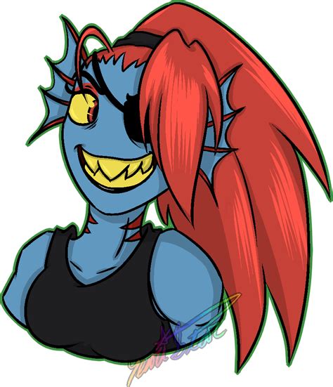 Undyne Sticker By Yenristar