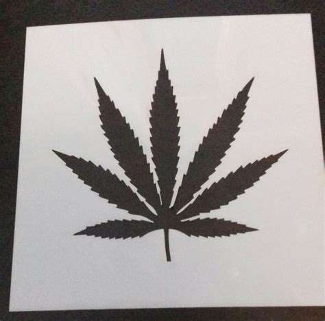 Weed Plant Stencil
