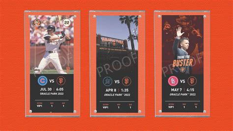 Commemorative Ticket San Francisco Giants