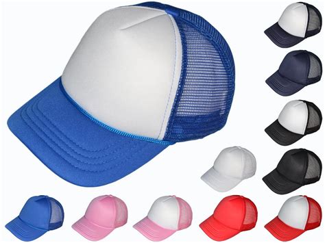 Wholesale Mid Profile Polyester Foam Front Mesh Back Trucker Hats