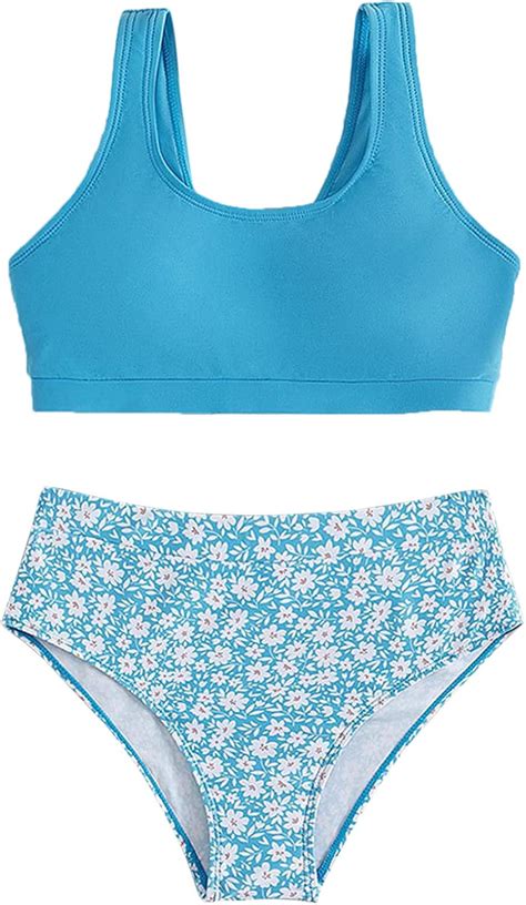 Cute Swimsuits For Teen Girls Tankini Bathing Suit 2 Piece